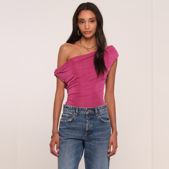 Heartloom | Tops | Heartloom Morisette Bodysuit In Berry | Poshmark
